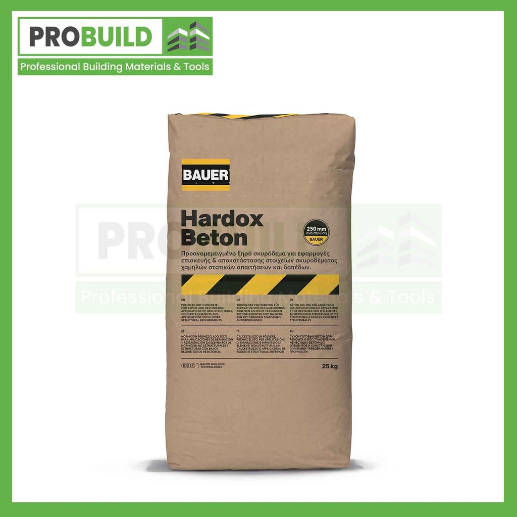 BAUER - HARDOX BETON 25KG - GREY | Probuild Malta