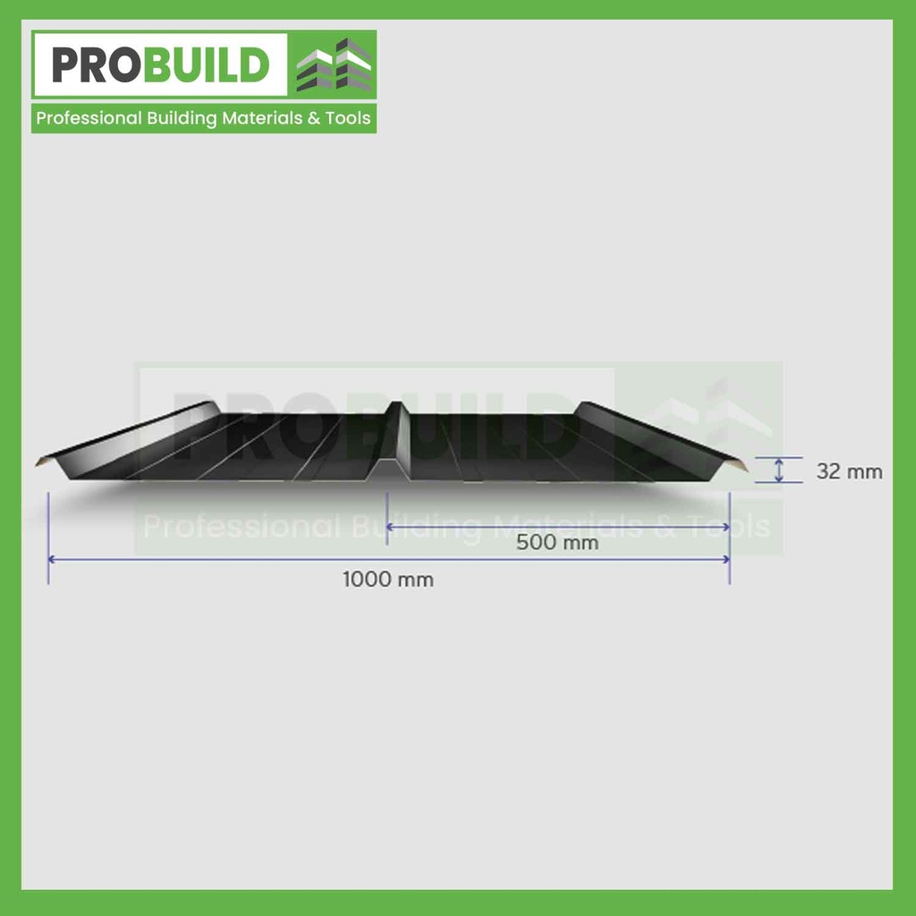 3 Ribs Roof Panel Profilled Trapezoidal Sheets | Probuild Malta