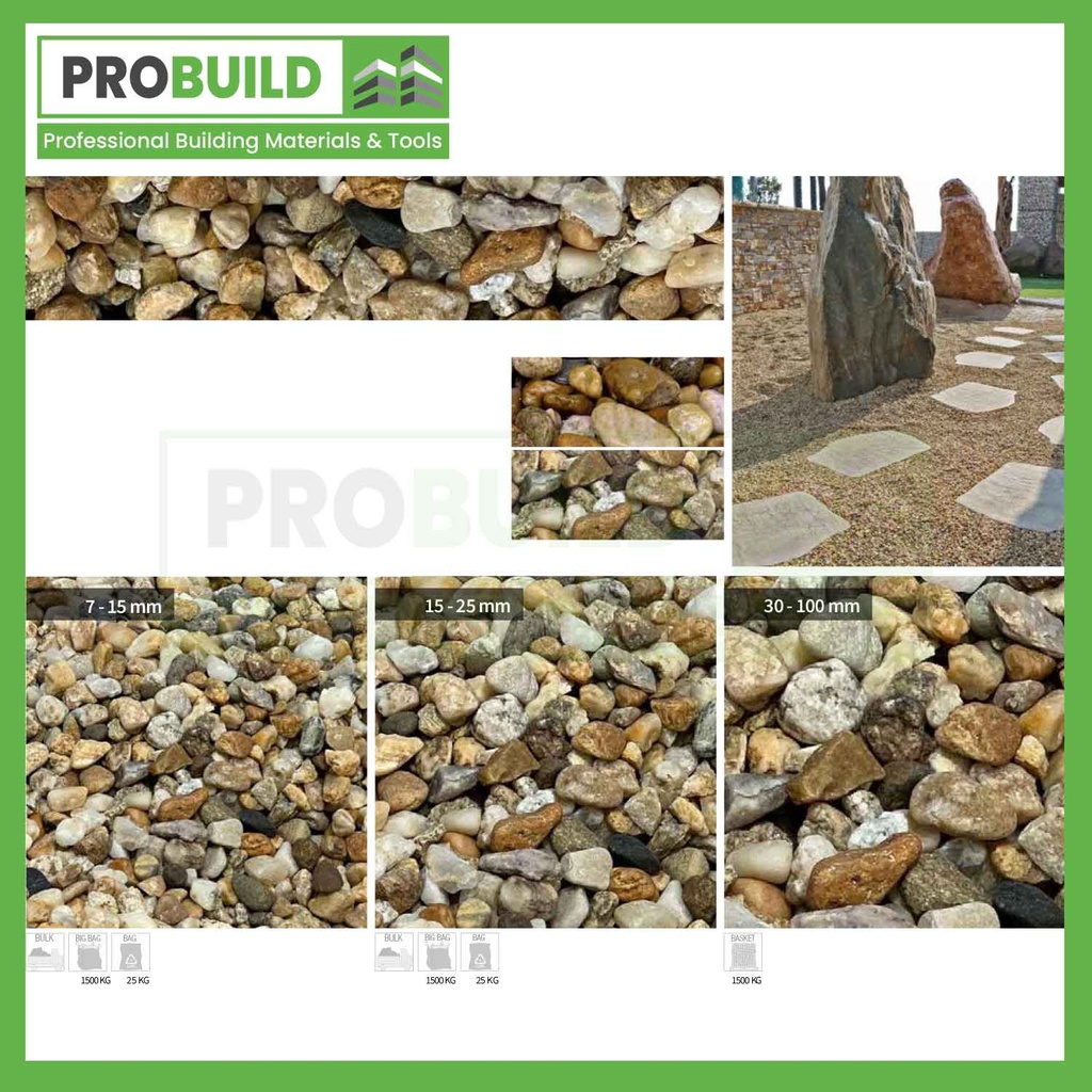 Istria Natural Pebbles | Probuild Malta